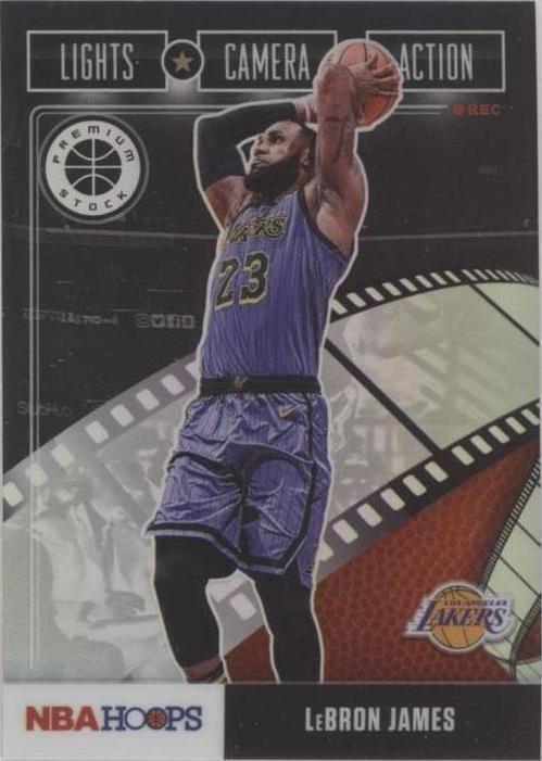 2019-20 Panini NBA Hoops Premium Stock - Lights Camera Action LeBron ...