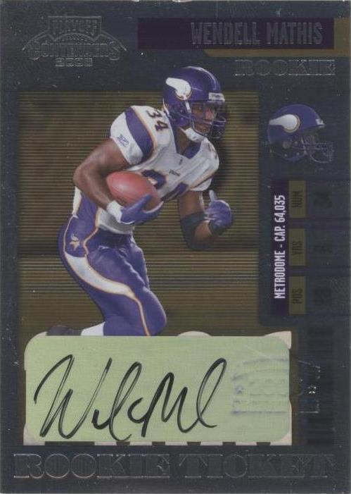 2006 Playoff Contenders - Wendell Mathis #153 (AU, RC) for sale online ...