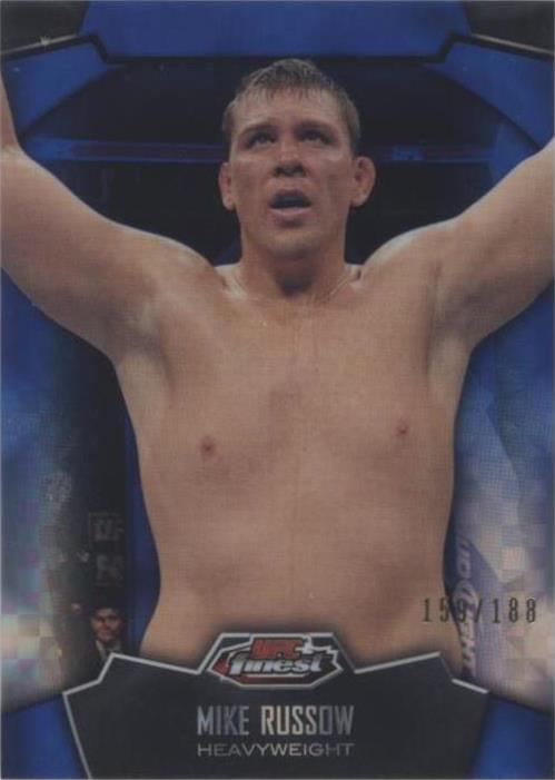 2012 Topps UFC Finest - Blue X-Fractor #63 Mike Russow /188 for sale ...