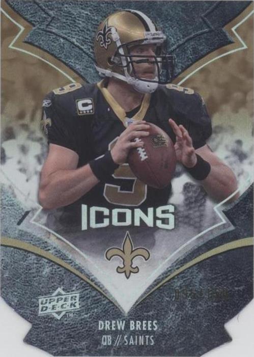 2008 Upper Deck Icons - Silver Die-Cut #62 Drew Brees /150 for sale ...
