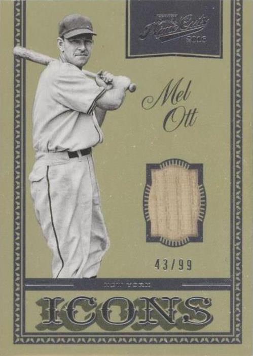 2016 Panini Prime Cuts - Icons Bats #IB-MO Mel Ott /99 (MEM) for sale ...