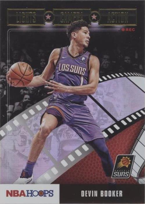 2019-20 Panini NBA Hoops - Lights Camera Action Holo #25 Devin Booker ...