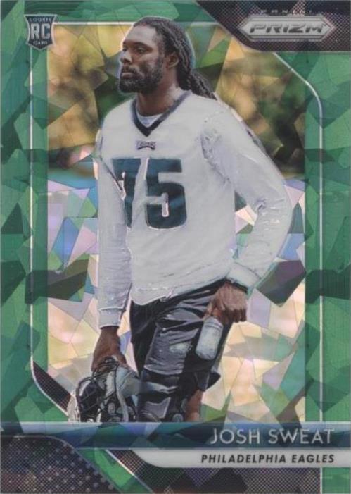 2018 Panini Prizm - Rookie Green Crystals Prizm #275 Josh Sweat /75 (RC ...