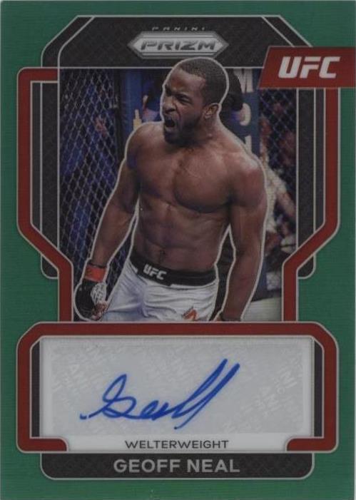 2022 Panini Prizm UFC - Signatures Geoff Neal #SG-GFN Green Prizm (AU ...