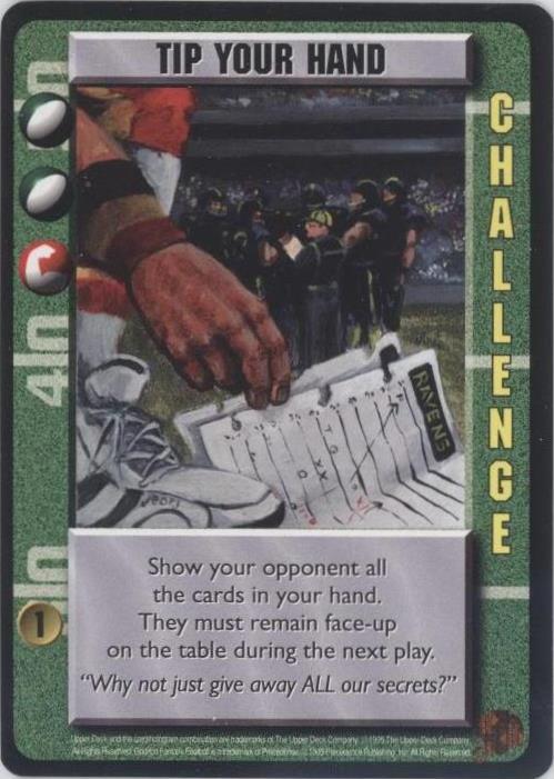 1995 Upper Deck Gridiron Fantasy Football - Tip Your Hand for sale ...