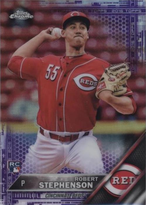 2016 Topps Chrome - Robert Stephenson #148 Purple Refractor /275 (RC ...