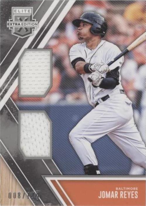 2017 Panini Elite Extra Edition - Dual Materials Jomar Reyes #DM-JR Silver /149 (MEM, RC) for ...