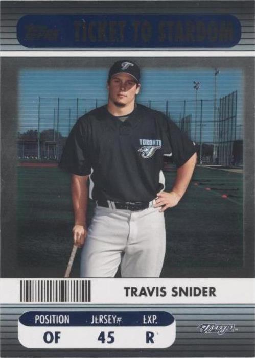 2009 Topps Ticket To Stardom - Ticket to Stardom Blue #TTS-2 Travis Snider /99 (RC) for sale ...