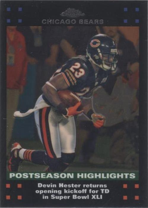 2007 Topps Chrome - Postseason Highlights Devin Hester #TC110 for sale ...