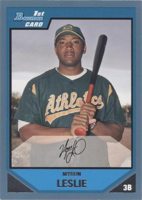 2007 Bowman - Prospects Blue #BP64 Myron Leslie /500 (RC) for sale ...