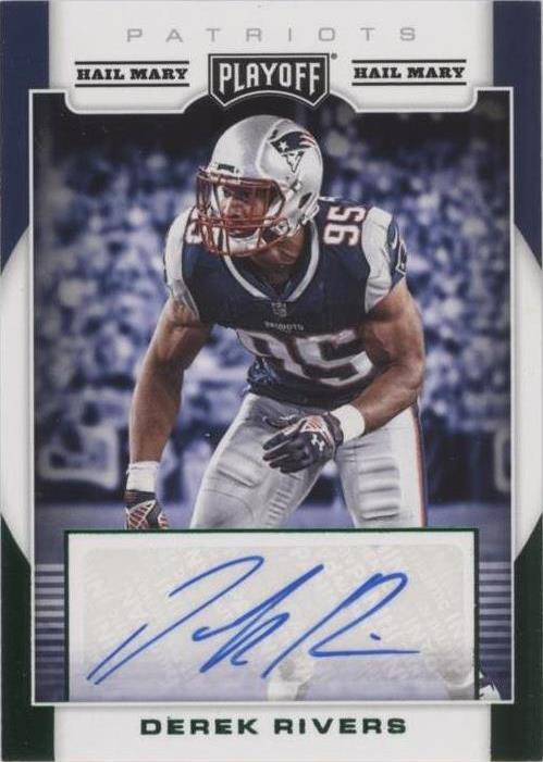 2017 Panini Playoff - Rookie Signatures Derek Rivers #RS-DR Hail Mary ...