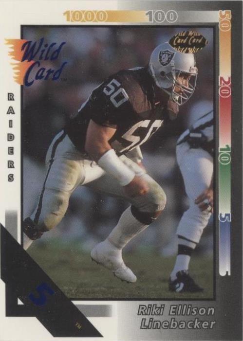 1992 Wild Card - 5 Stripe #303 Riki Ellison for sale online | eBay