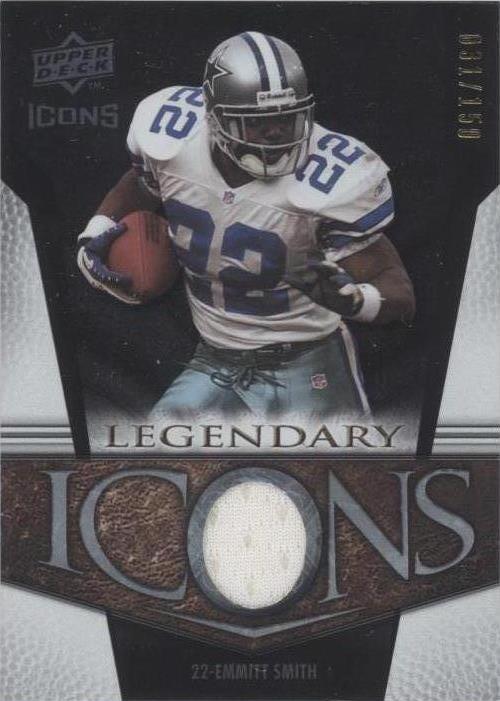 2008 Upper Deck Icons - Legendary Icons Silver Jerseys #LI7 Emmitt ...