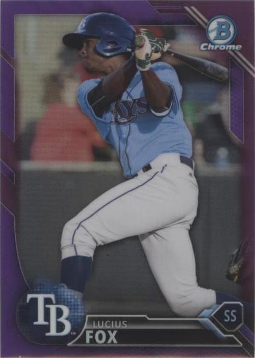 2016 Bowman Draft - Chrome Top Prospects Lucius Fox #BDC-200 Purple ...