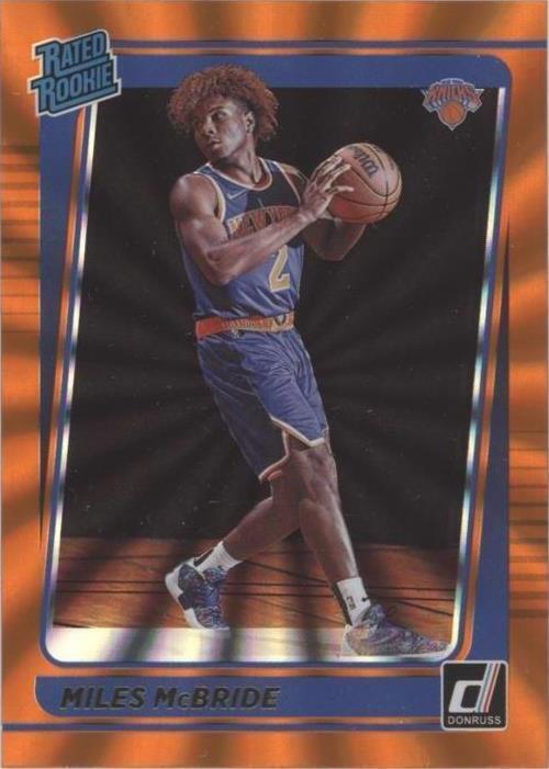 2021-22 Panini Donruss - Rated Rookie Miles McBride #224 Holo Orange ...