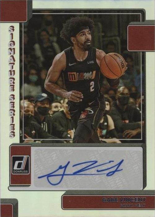 2022-23 Panini Donruss - Signature Series #SS-GVN Gabe Vincent (AU, RC ...