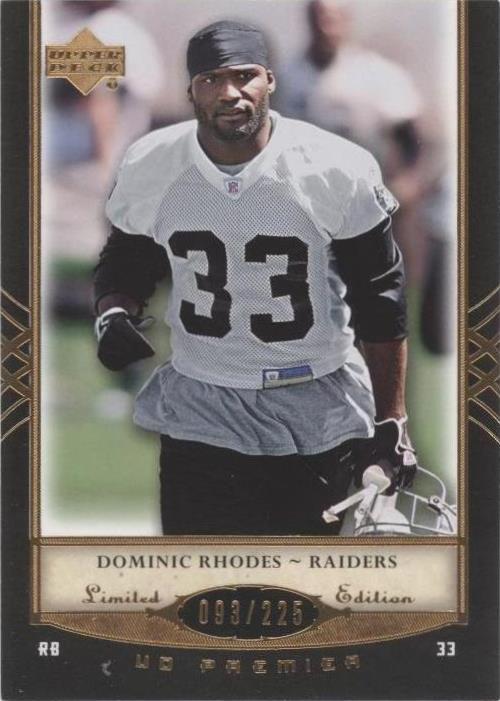 2007 UD Premier - #73 Dominic Rhodes /225 for sale online | eBay