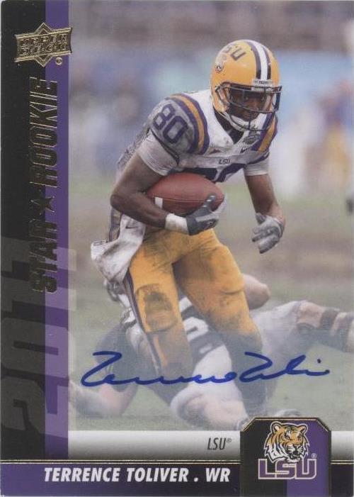 2011 Upper Deck - Star Rookie Gold Autographs #108 Terrence Toliver (AU ...