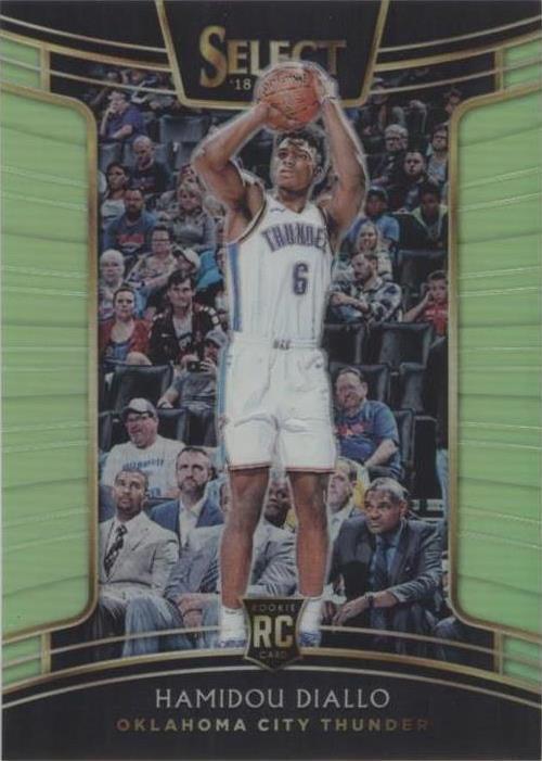 2018-19 Panini Select - Concourse Hamidou Diallo #86 Neon Green Prizm ...