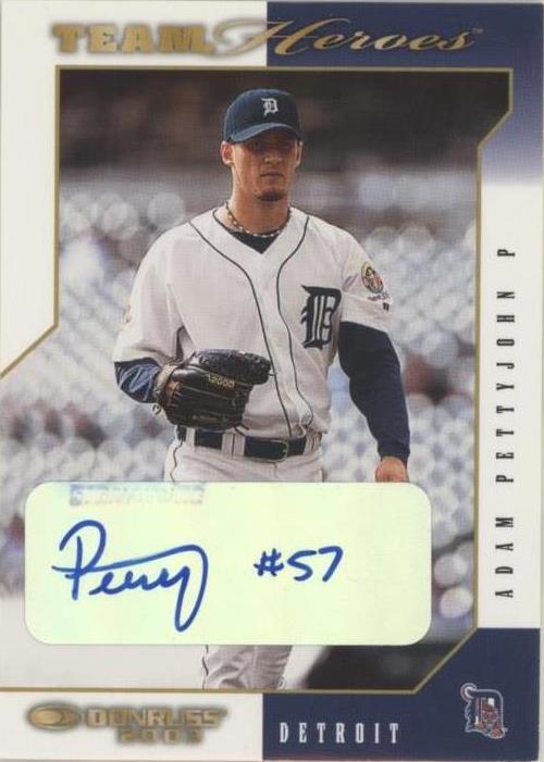 2003 Donruss Team Heroes - Autographs #193 Adam Pettyjohn (AU) for sale ...