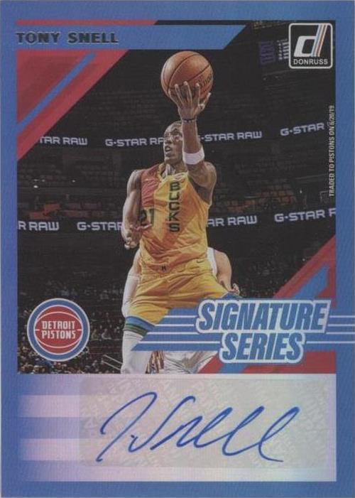 2019-20 Panini Donruss - Signature Series #SS-TSN Tony Snell (AU) for ...