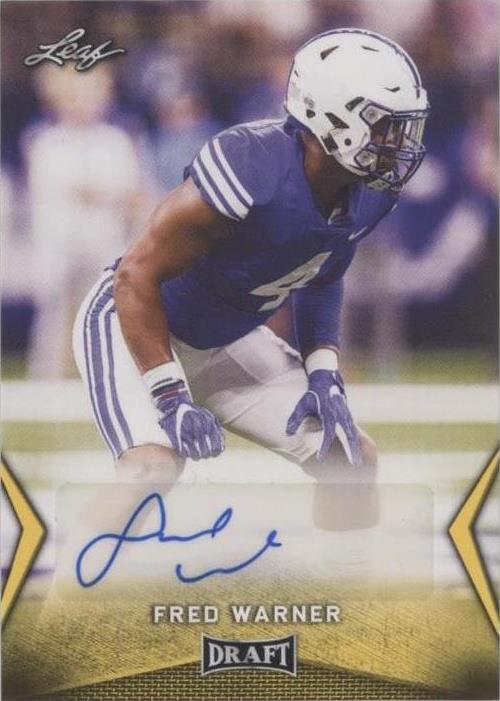 2018 Leaf Draft - Autographs Gold #BA-FW1 Fred Warner (AU, RC) for sale ...