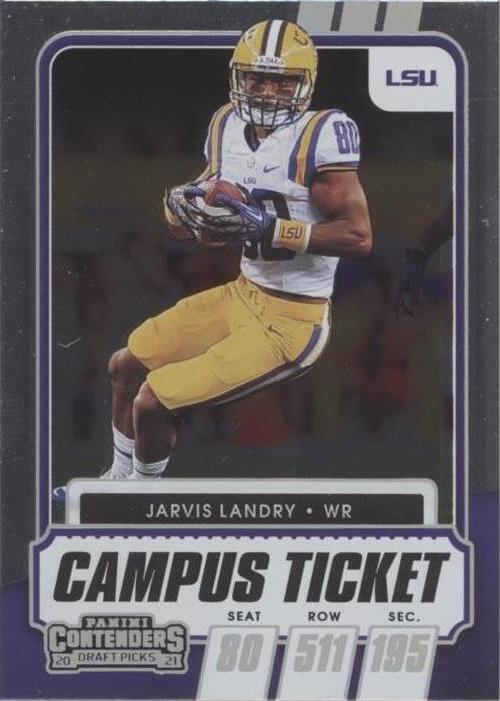 2021 Panini Contenders Draft Picks - Jarvis Landry #97 Campus Ticket ...