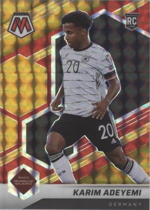 2021-22 Panini Mosaic FIFA Road to World Cup - Choice Red & Gold Mosaic ...