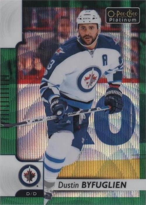 2017-18 O-Pee-Chee Platinum - Emerald Surge #72 Dustin Byfuglien /10 ...