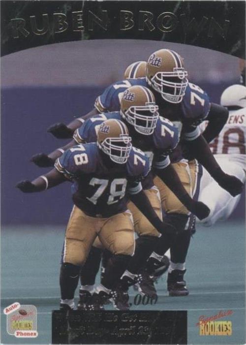 1995 Signature Rookies Auto-Phonex - Ruben Brown #21 /19000 (RC) for ...