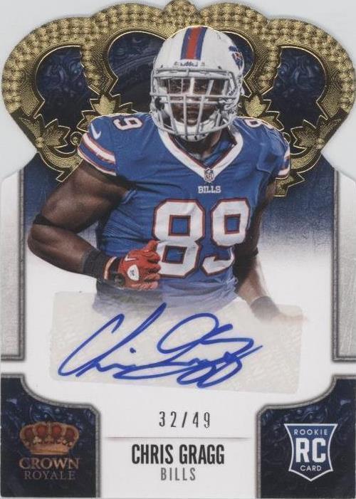 2013 Panini Crown Royale - Chris Gragg #117 Gold Die-Cut Crown ...