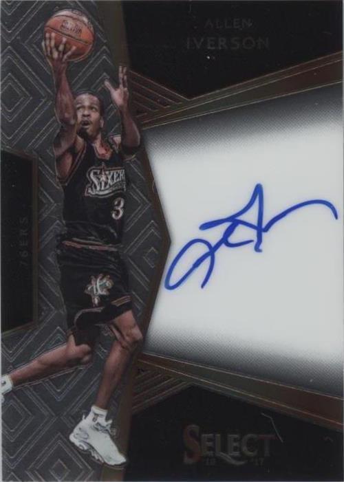 2016-17 Panini Select - Signatures Allen Iverson #19 /99 (AU) for sale ...