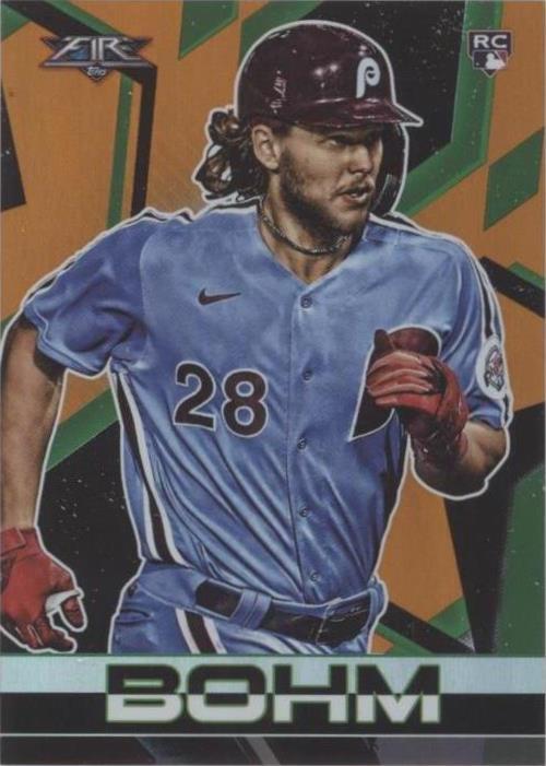 2021 Topps Fire - Orange #73 Alec Bohm /299 (RC) | Compra online en eBay