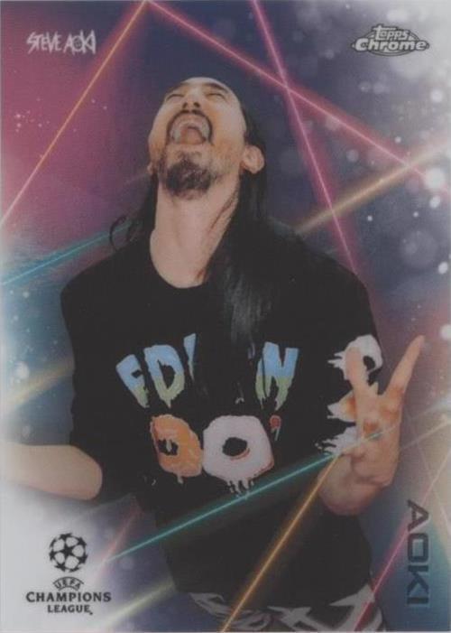 2020-21 Topps Chrome X Steve Aoki UCL - Neon Lazers Steve Aoki #NL-SA ...