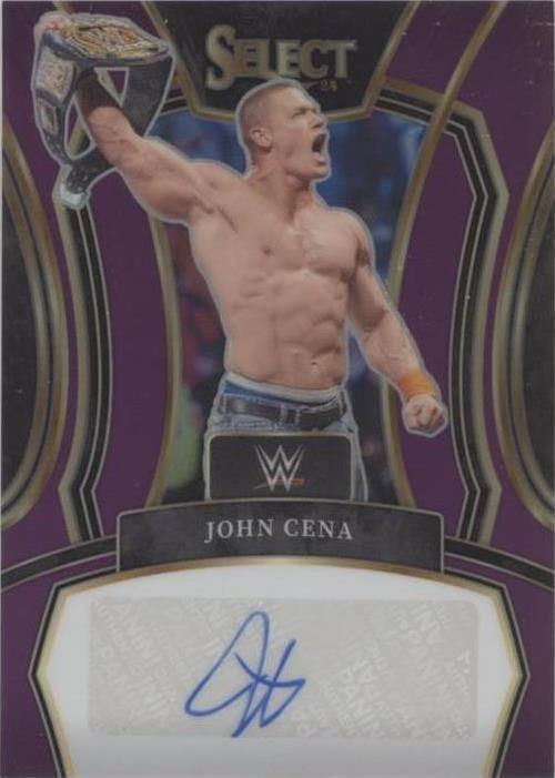 2024 Panini Select WWE - Legendary Signatures John Cena #LS-JCN Purple ...