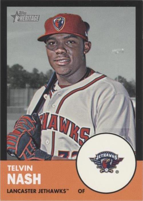 2012 Topps Heritage Minor League Edition - Black Border #161 Telvin ...