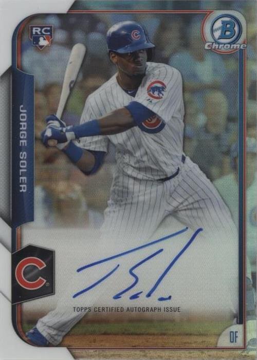 2015 Bowman - Chrome Rookie Autographs Refractor #BCAR-JS Jorge Soler ...