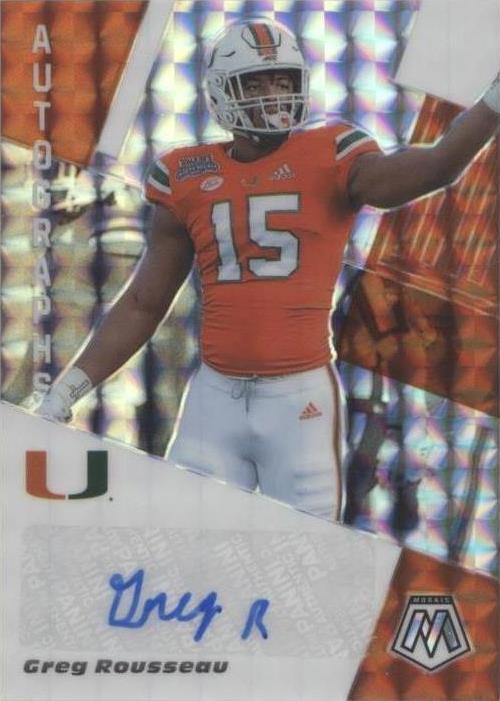 2021 Panini Mosaic Draft Picks - Autographs Mosaic Greg Rousseau #AM-GR ...