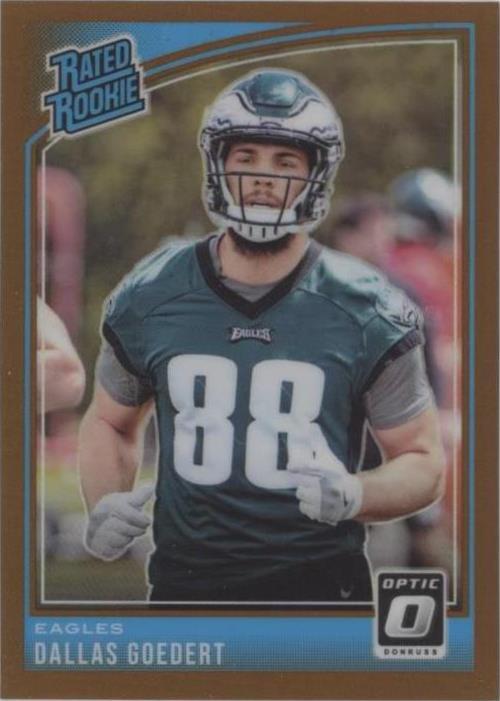 2018 Donruss Optic - Rated Rookie Bronze #197 Dallas Goedert (RC) for ...
