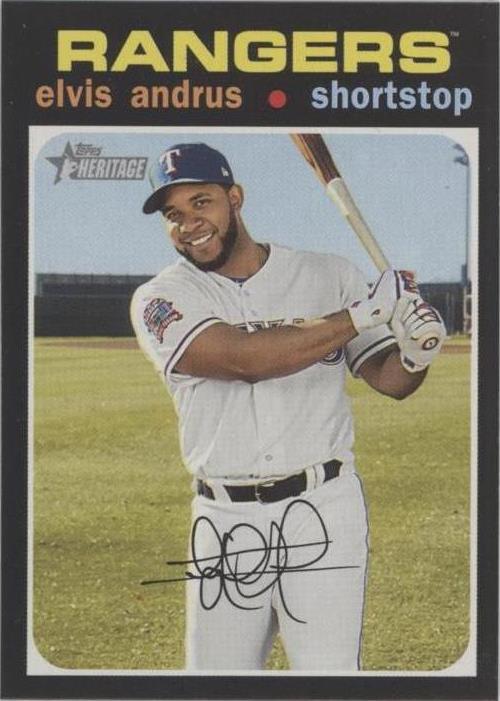 2020 Topps Heritage - Short Print #401 Elvis Andrus for sale online | eBay
