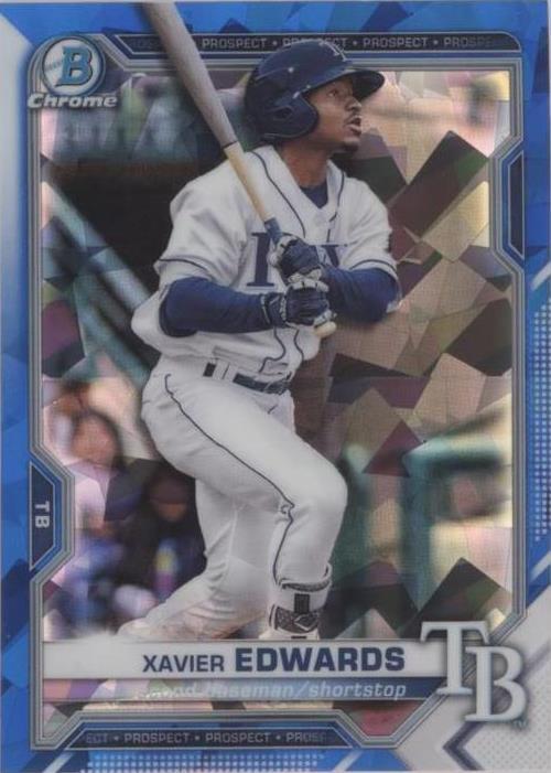 2021 Bowman Sapphire Edition - Chrome Prospects #BCP-101 Xavier Edwards ...