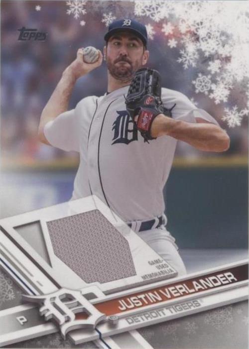 2017 Topps Holiday - Wal-Mart Exclusive Relics #R-JVE Justin Verlander ...