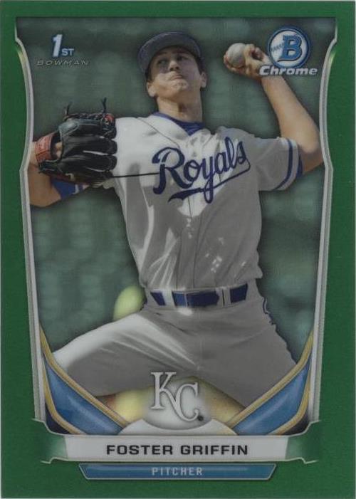 2014 Bowman Draft - Chrome Green Refractor #CDP24 Foster Griffin /150 ...