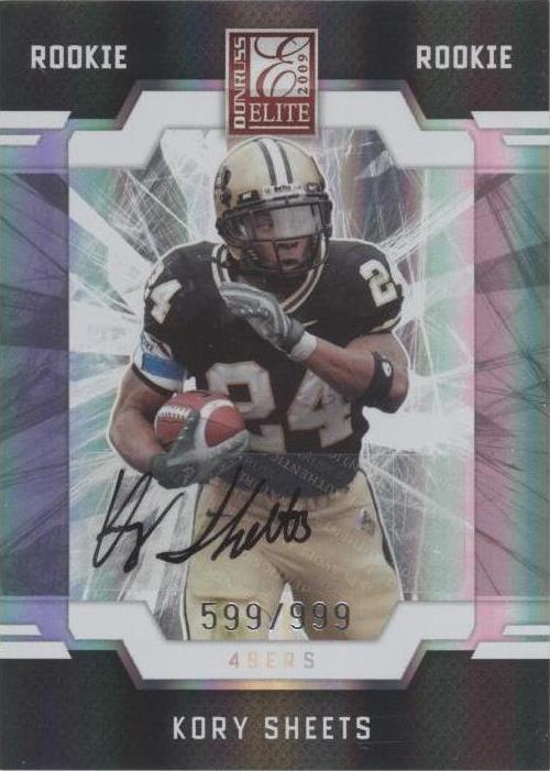 2009 Donruss Elite - Autographed Rookies #158 Kory Sheets /999 (AU, RC ...