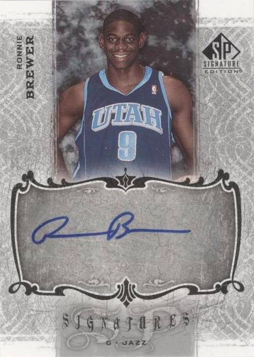 2006-07 SP Signature Edition - Signatures #SPS-BR Ronnie Brewer (AU, RC ...