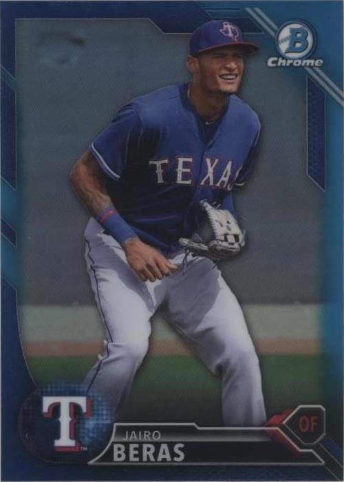 2016 Bowman Chrome - Prospects Jairo Beras #BCP227 Blue Refractor /150 ...