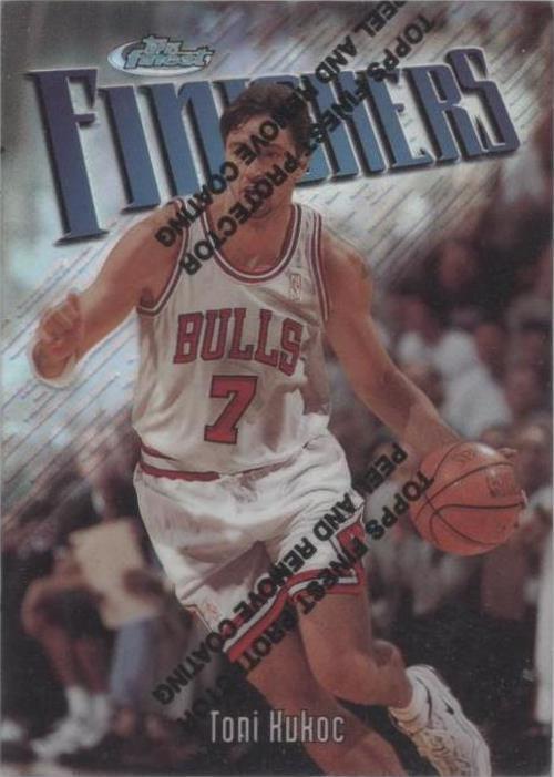 1997-98 Topps Finest - Uncommon - Silver Toni Kukoc #142 Refractor ...