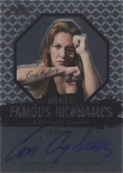2011 Leaf Metal MMA - Famous Nicknames #FN-CS-1 Cris Cyborg (AU, RC ...