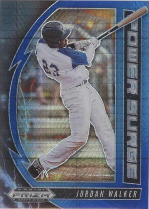 2020 Panini Prizm Draft Picks - Power Surge Jordan Walker #PDP169 Blue & Carolina Blue Hyper ...