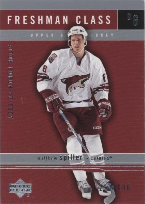 2003-04 Upper Deck Honor Roll - #143 Matthew Spiller /800 (RC) for sale ...